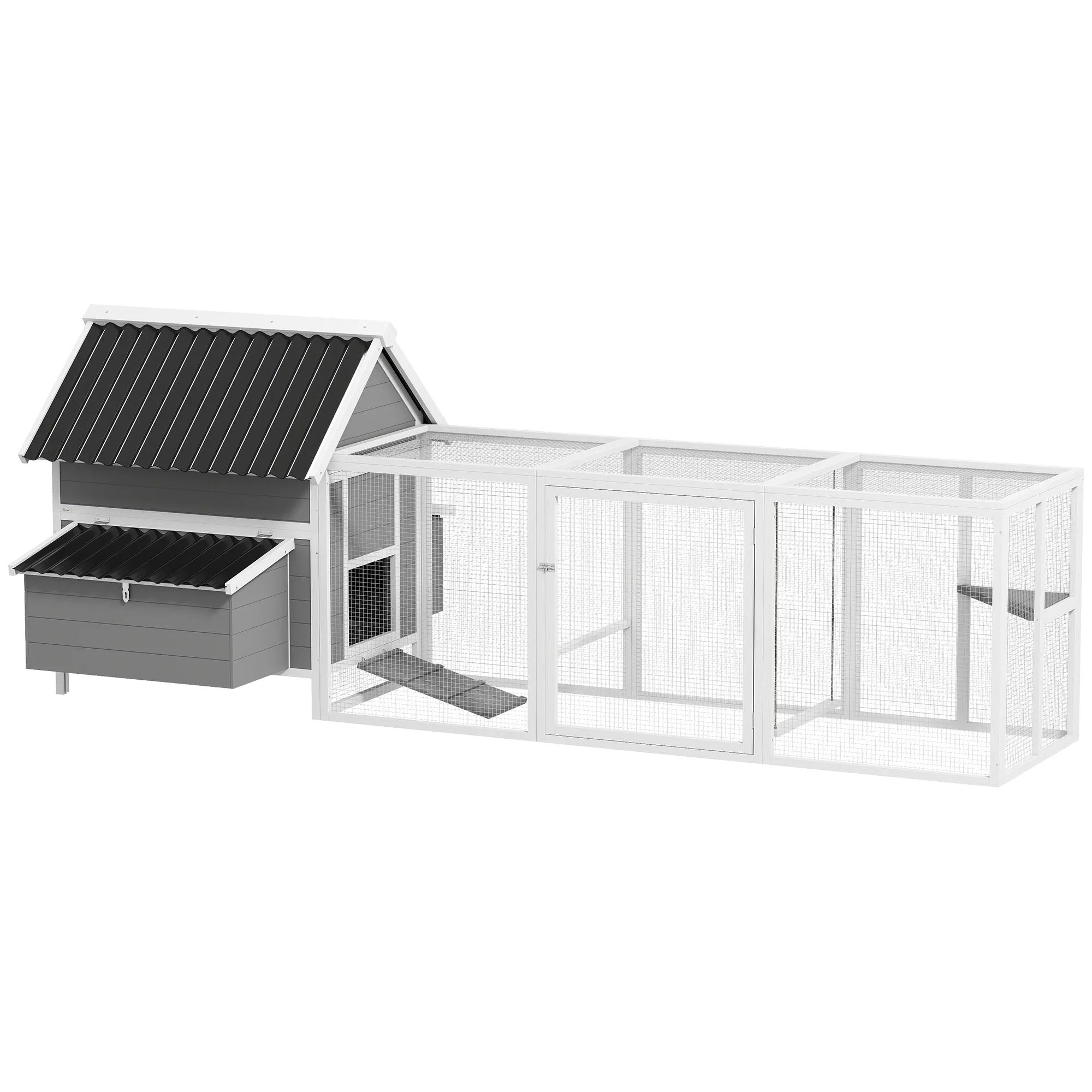 Grote Kippenhok Voor 7-10 Kippen, Zitstokken, Schommel, Venster ...